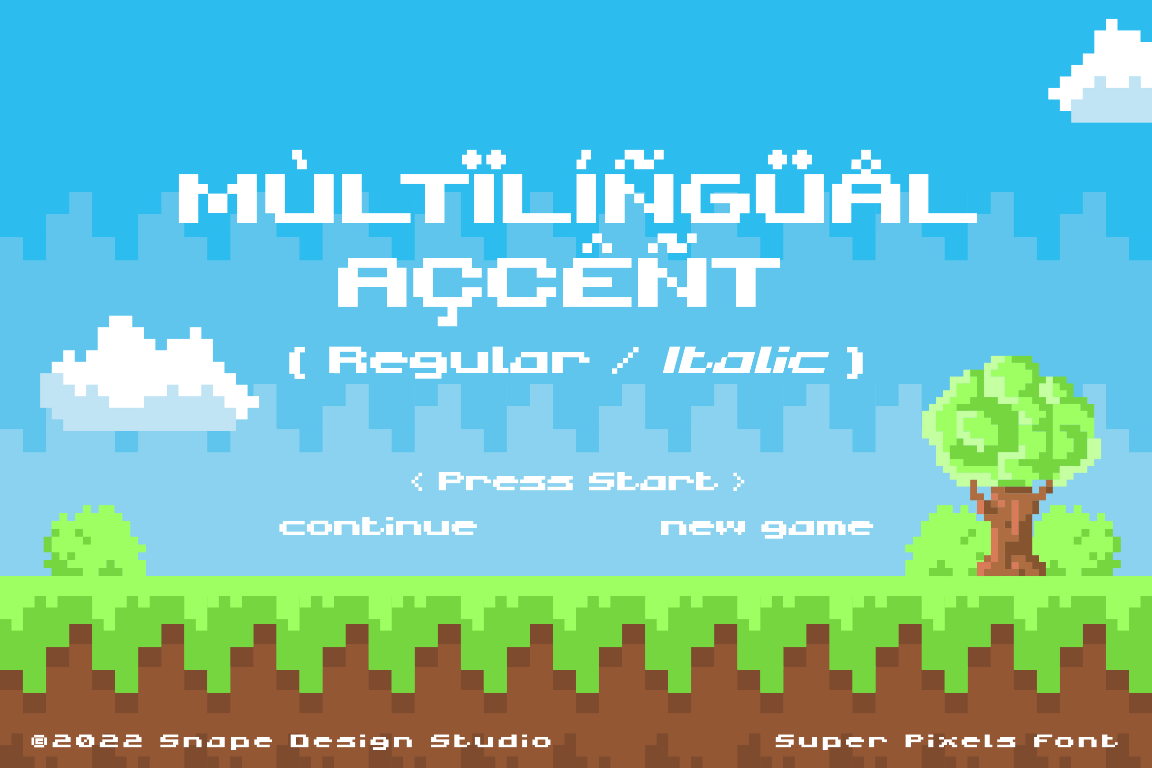 Super Pixels - Pixel Font, Fonts | GraphicRiver